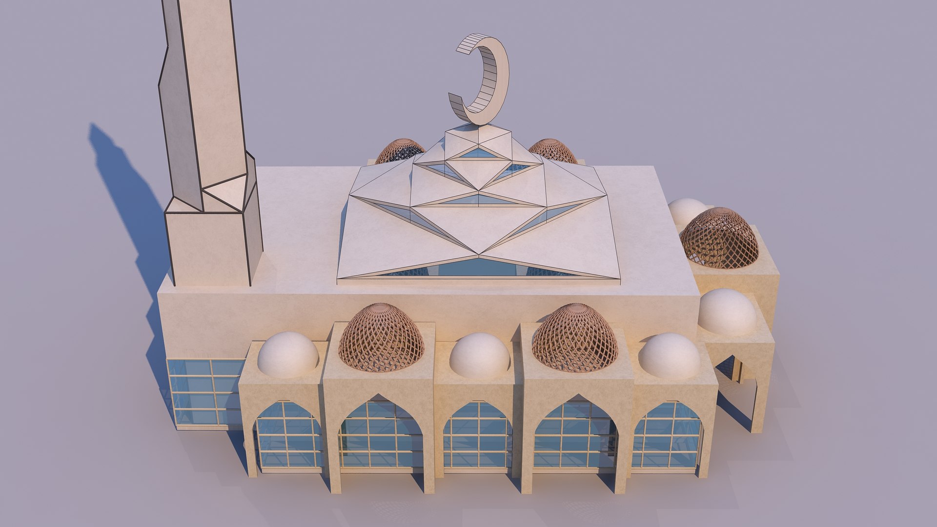 0174 - Mosque Building 3D Model - TurboSquid 2240566