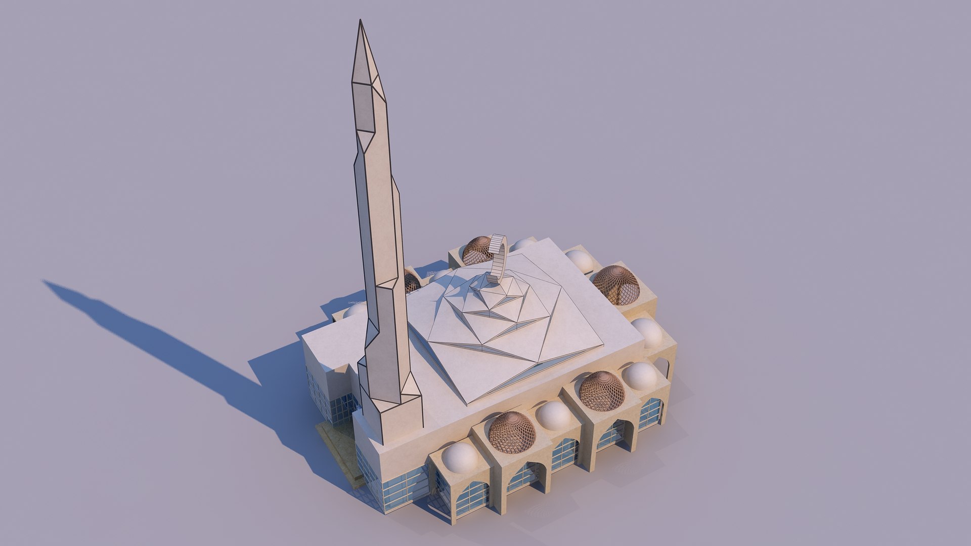 0174 - Mosque Building 3D Model - TurboSquid 2240566