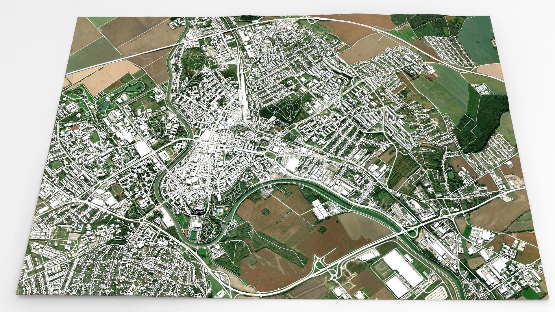 3D Cityscape Nitra Slovakia Model - TurboSquid 2047136