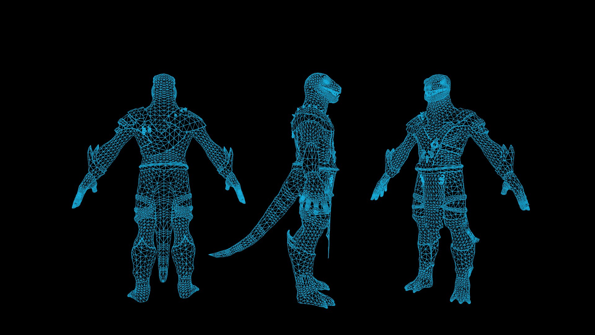 3D Lizardman Rogue Model - TurboSquid 2180301