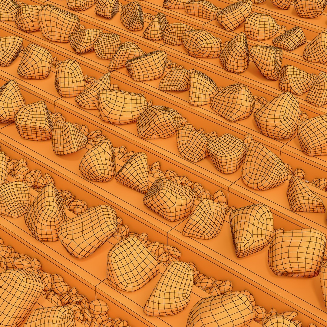 3D model Clumb long tile pebble stone n1 - TurboSquid 1808742