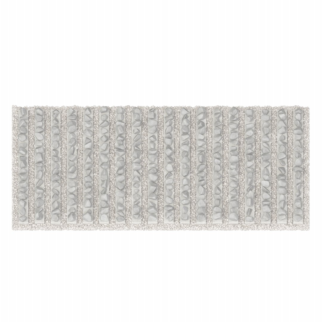 3D model Clumb long tile pebble stone n1 - TurboSquid 1808742