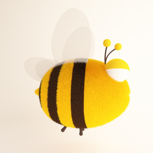 3D Bee Cartoon 02 - TurboSquid 1836963