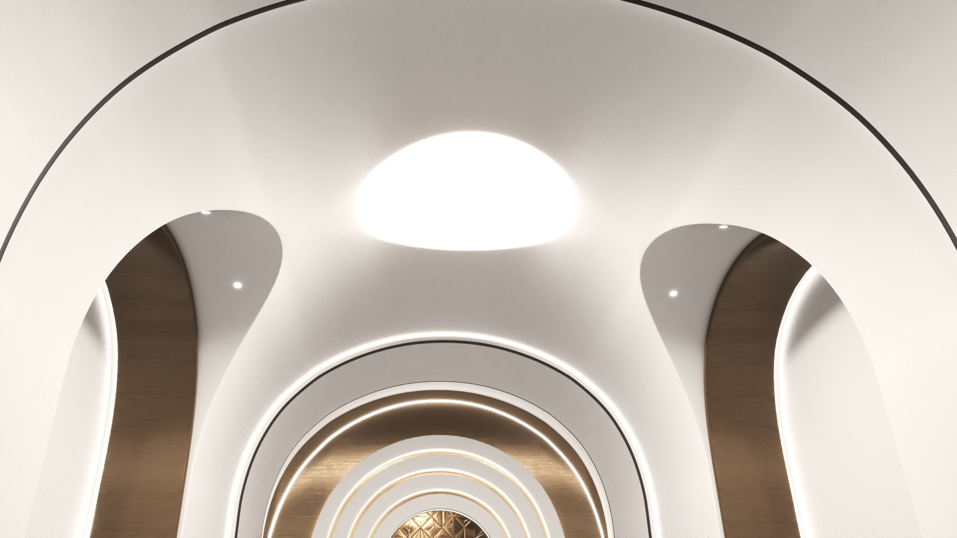 3D Arches Hall Interior Model - TurboSquid 2137837