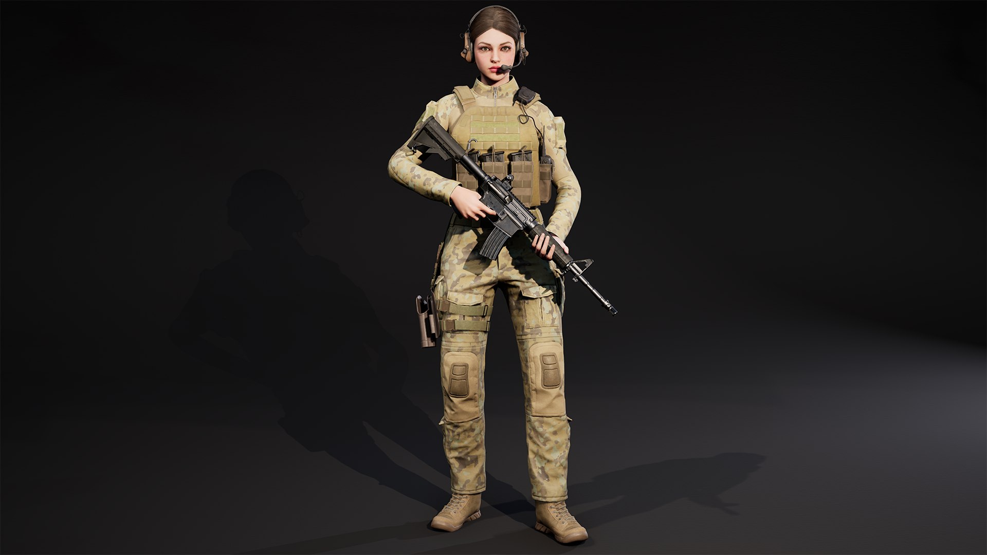 3D Female Soldier - TurboSquid 2117006