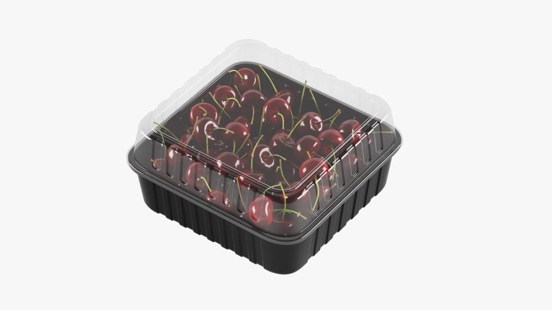 Cherries In Plastic Container 3D Model - TurboSquid 2106839