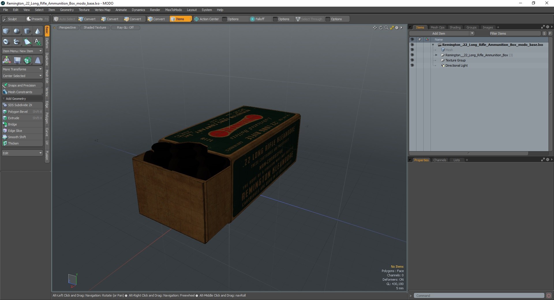 Remington 22 Long Rifle Ammunition Box Model - TurboSquid 2194291