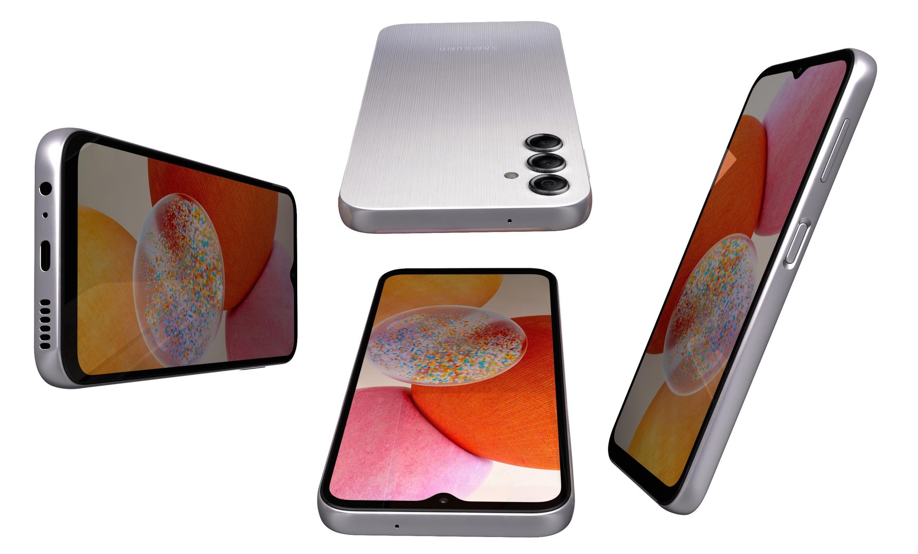 Samsung Galaxy A14 White Model - TurboSquid 2041306