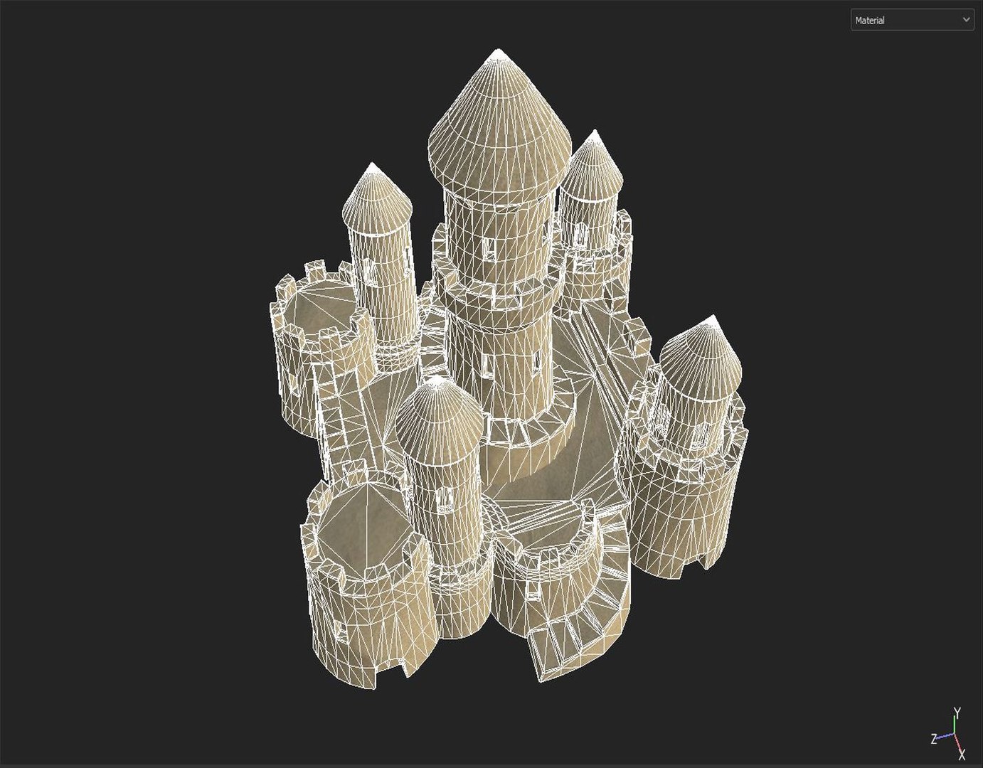 3D Sand Castle - TurboSquid 2387005
