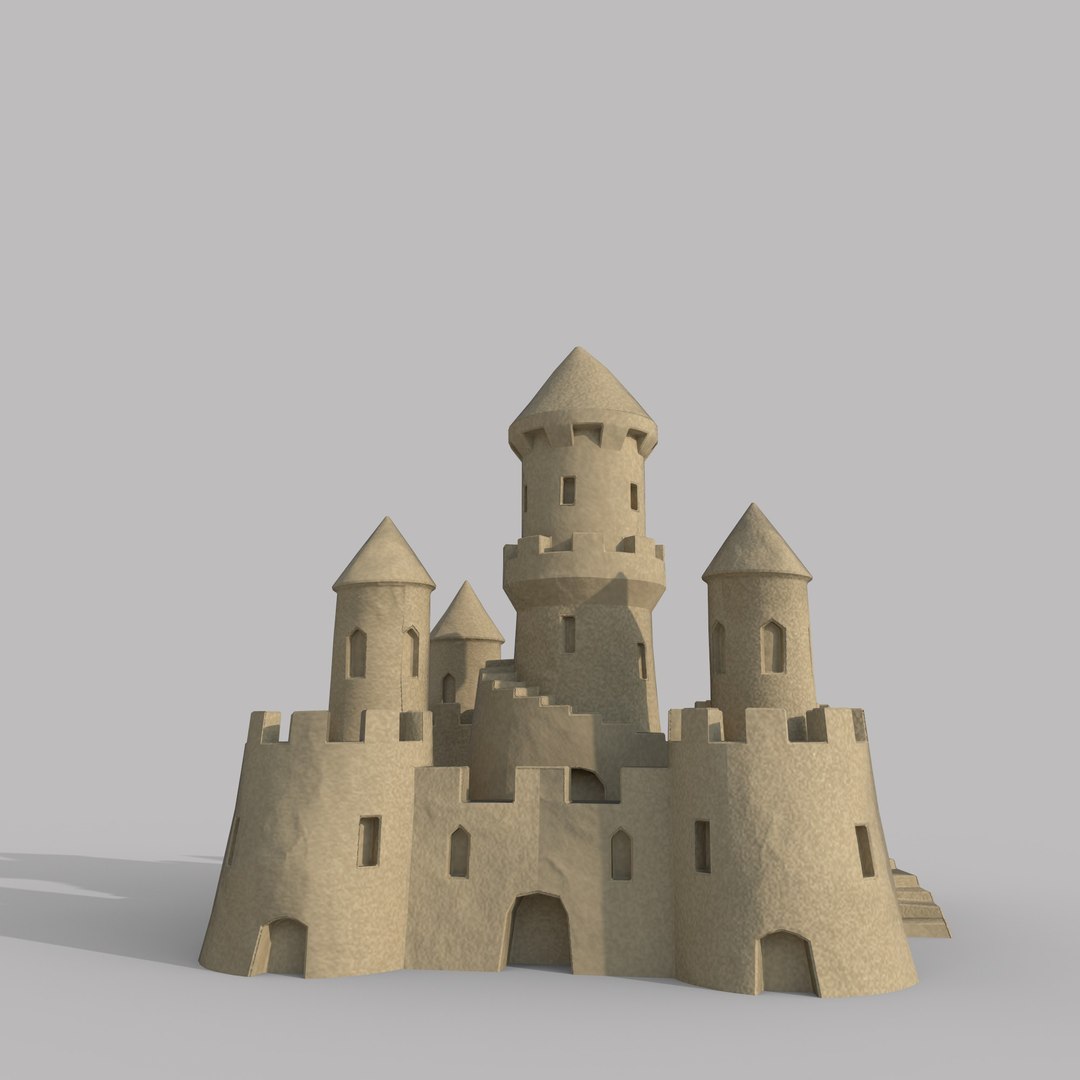 3D Sand Castle - TurboSquid 2387005