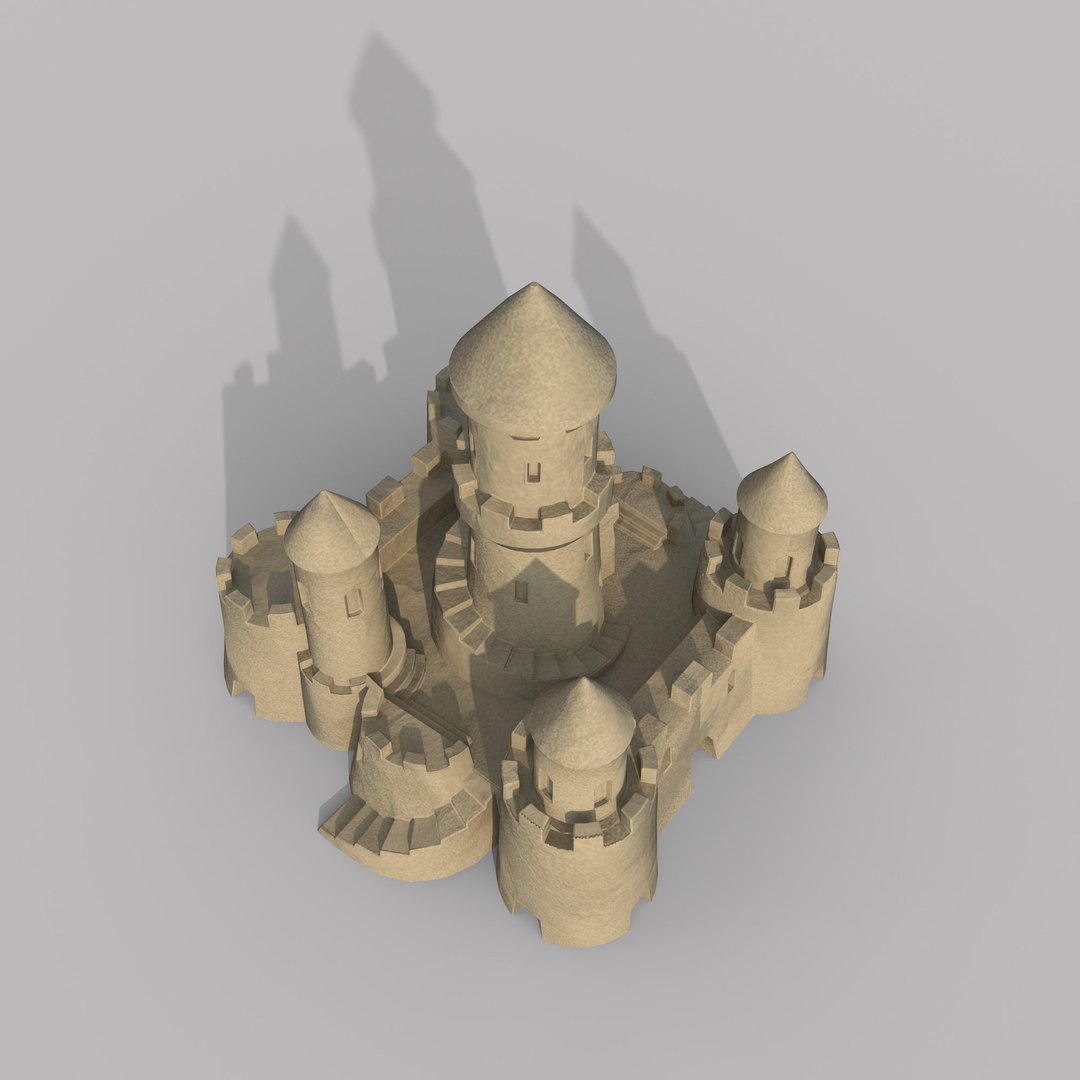 3D Sand Castle - TurboSquid 2387005
