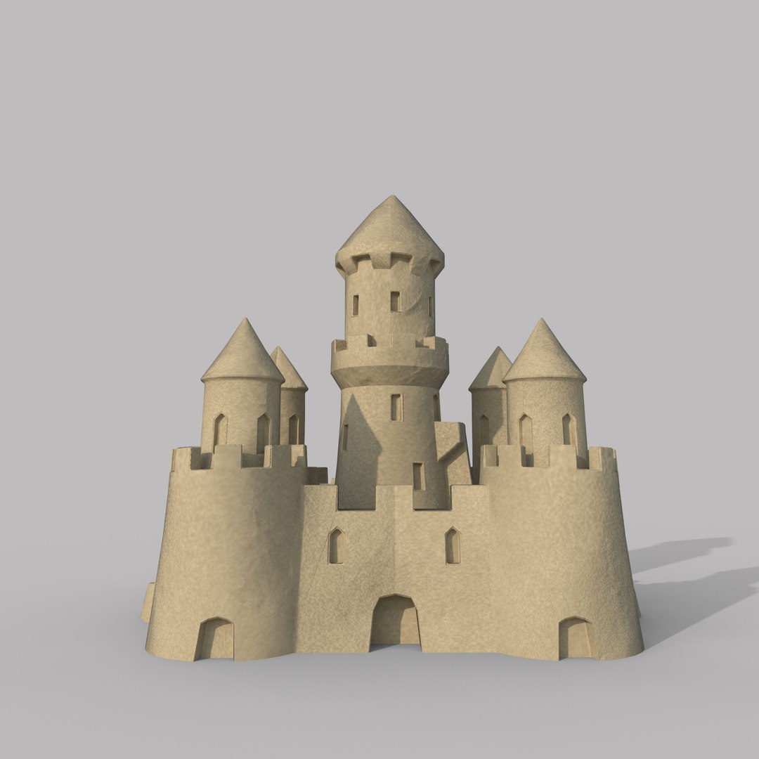 3D Sand Castle - TurboSquid 2387005