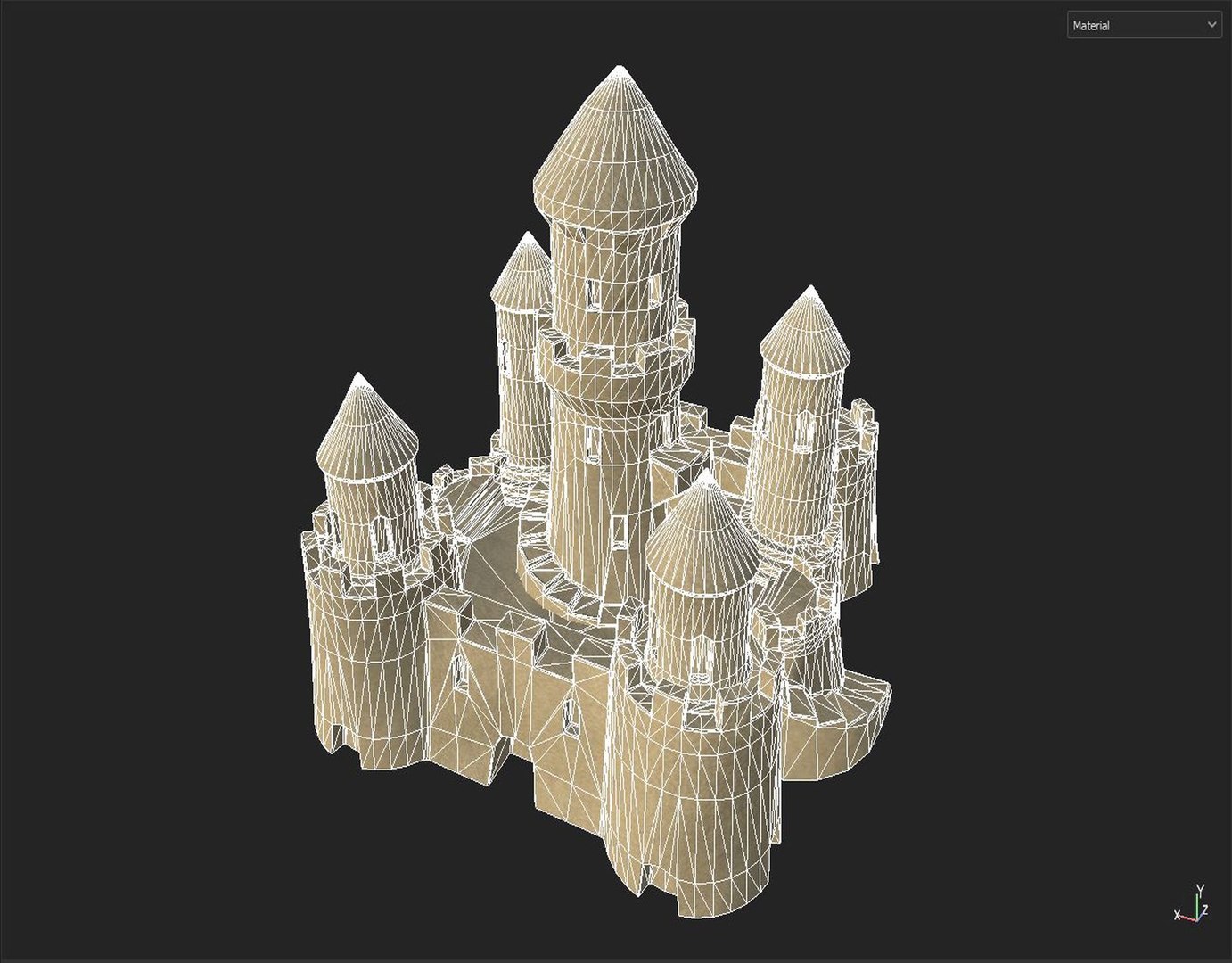 3D Sand Castle - TurboSquid 2387005