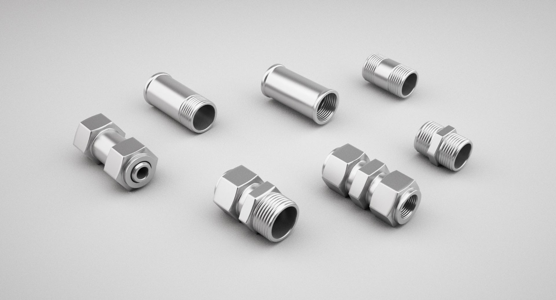 3D Pipe Fittings - TurboSquid 1184084