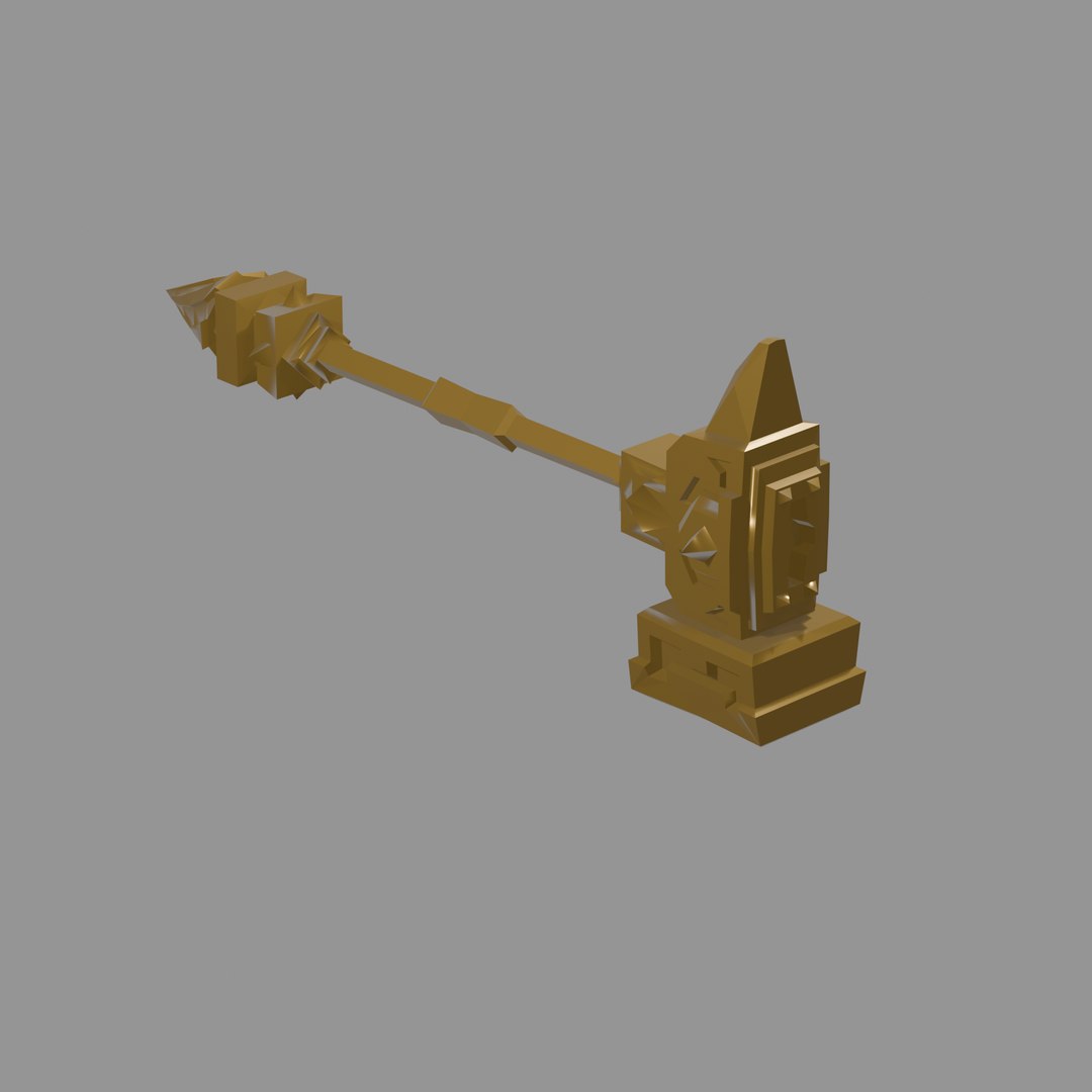 Dwarven War Hammer 3D - TurboSquid 2499346