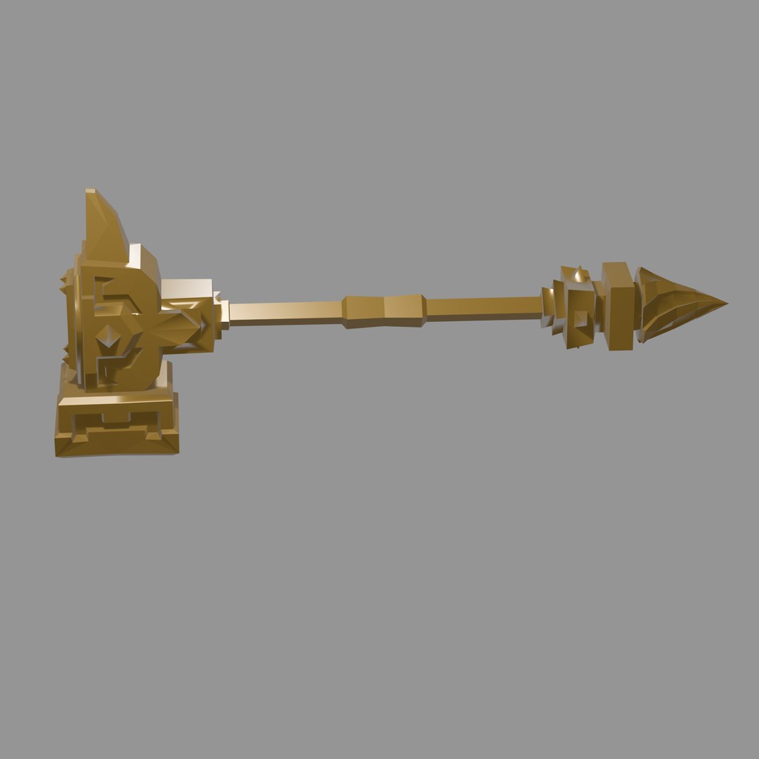 Dwarven War Hammer 3D - TurboSquid 2499346