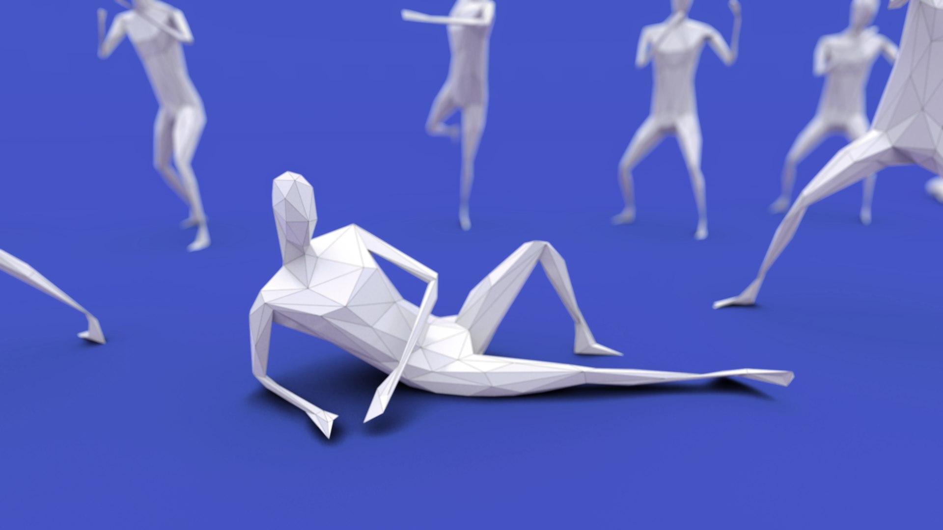 Triangulated human action 3D model - TurboSquid 1223226