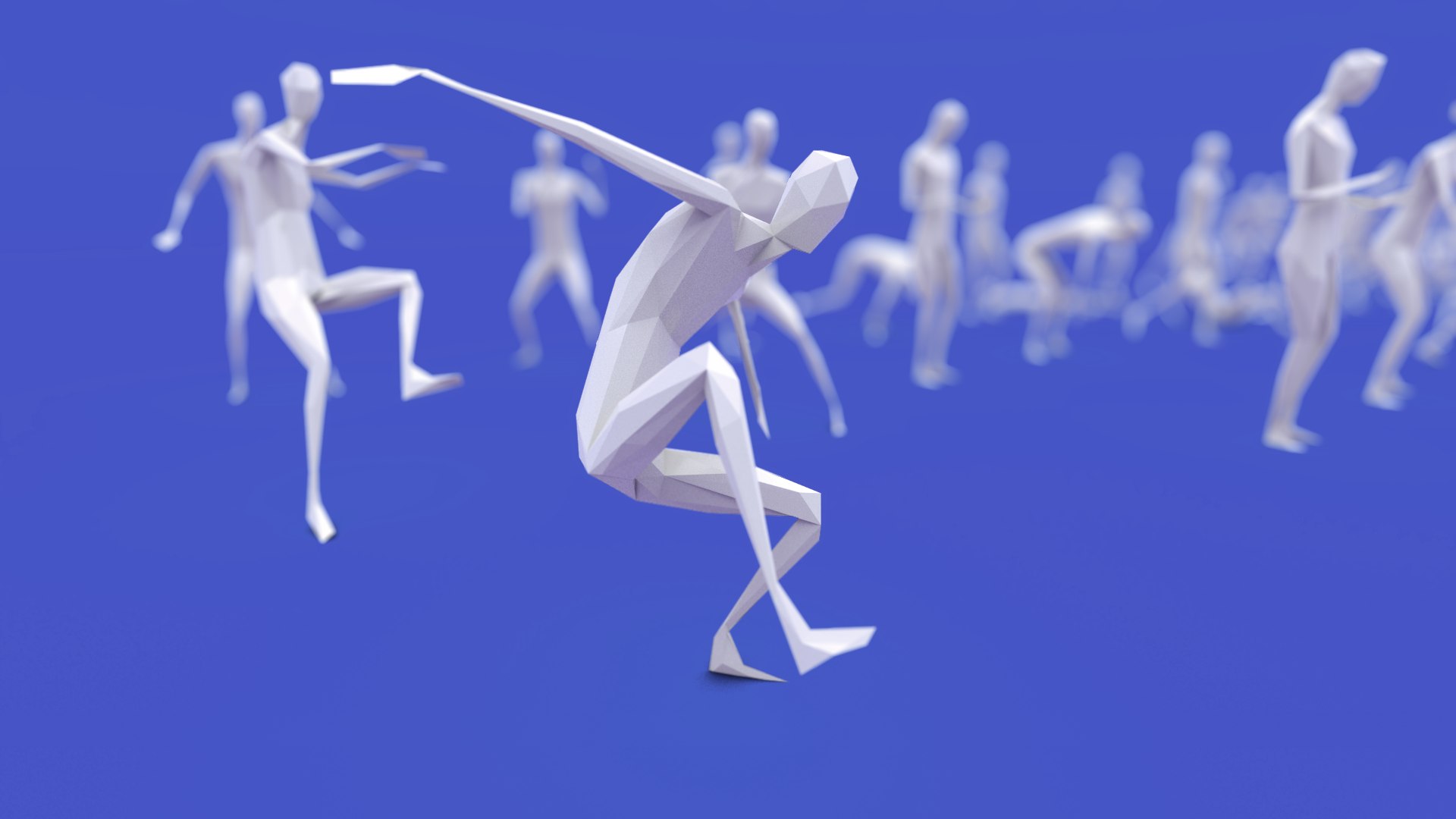 Triangulated Human Action 3D Model - TurboSquid 1223226