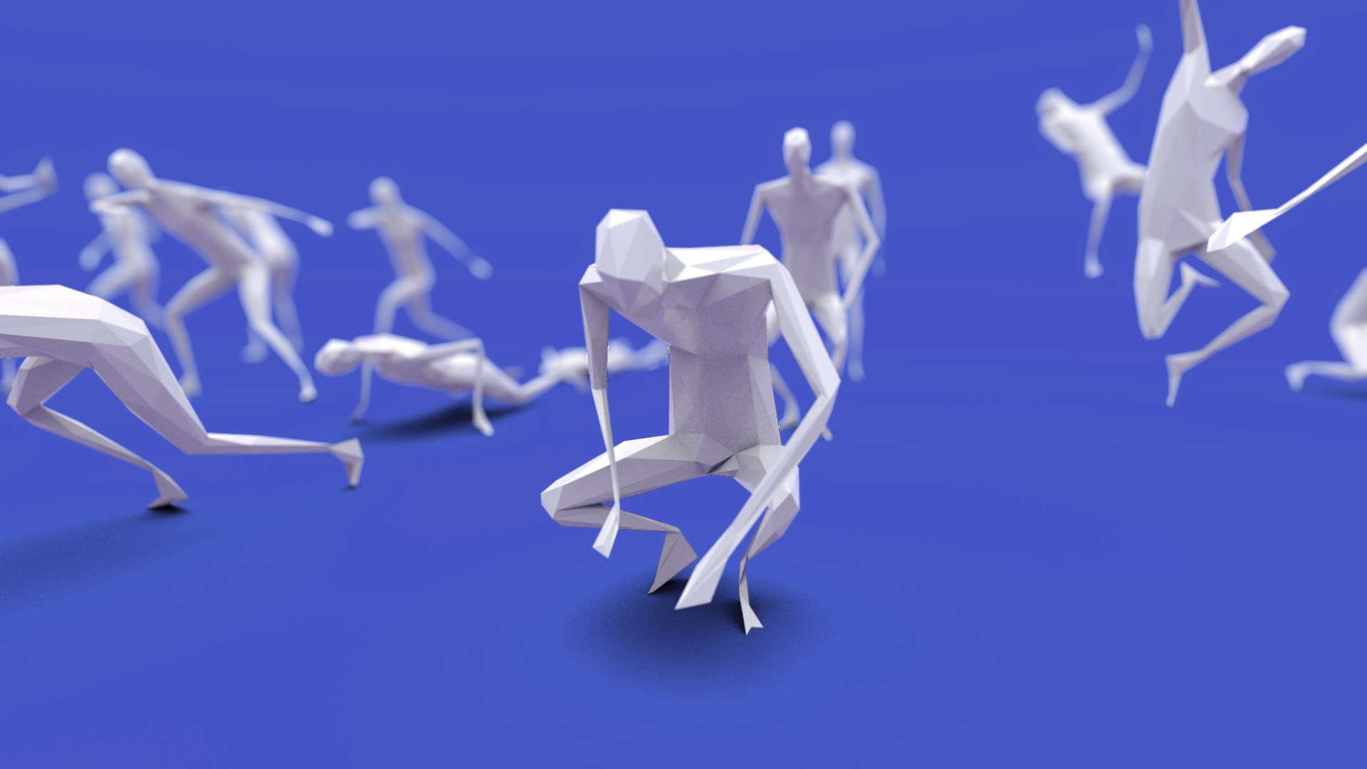 Triangulated Human Action 3D Model - TurboSquid 1223226