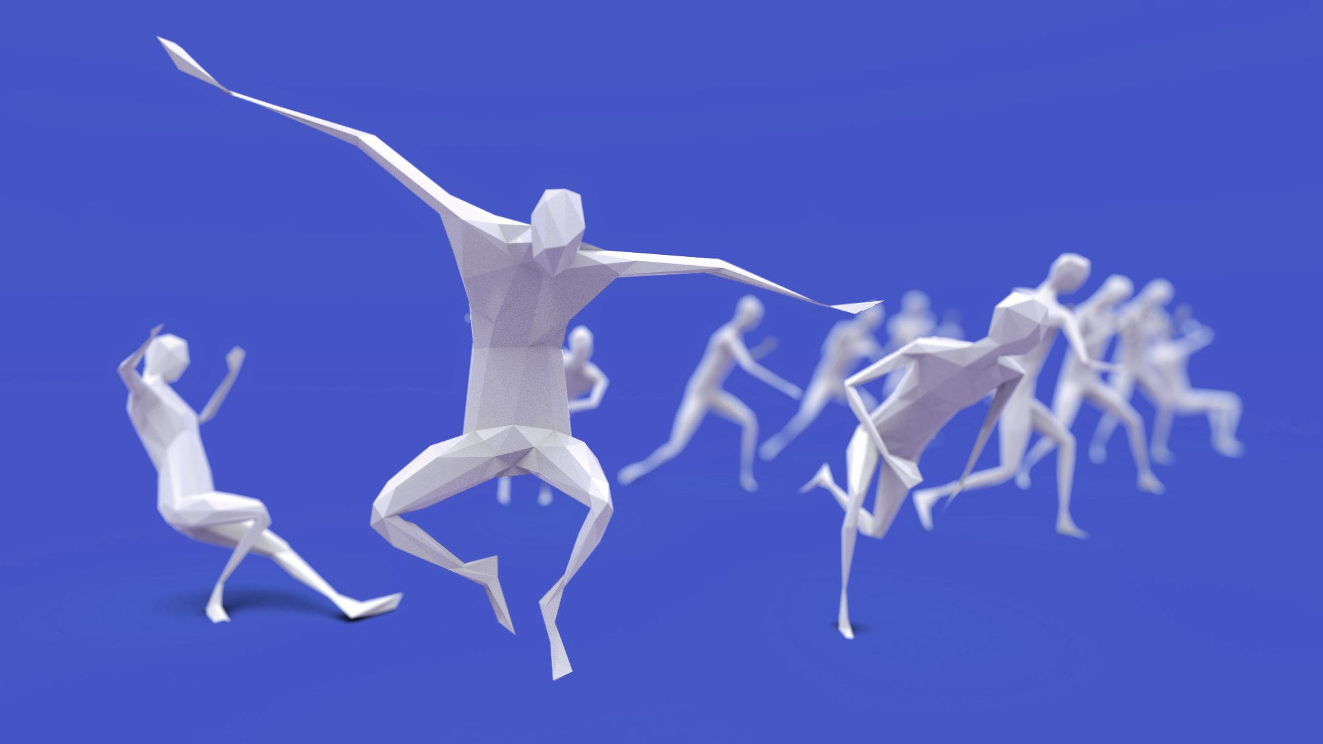 Triangulated Human Action 3D Model - TurboSquid 1223226