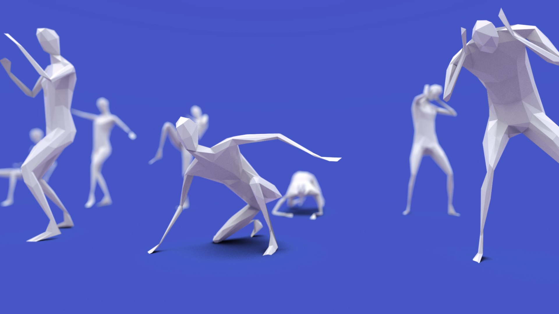 Triangulated Human Action 3D Model - TurboSquid 1223226