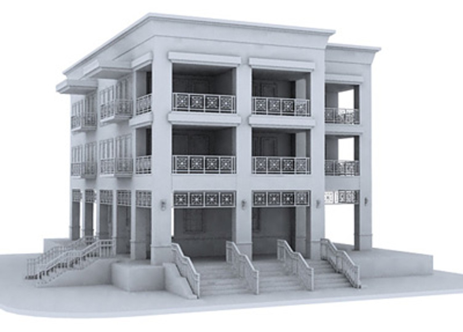 3ds Max Ocean Building