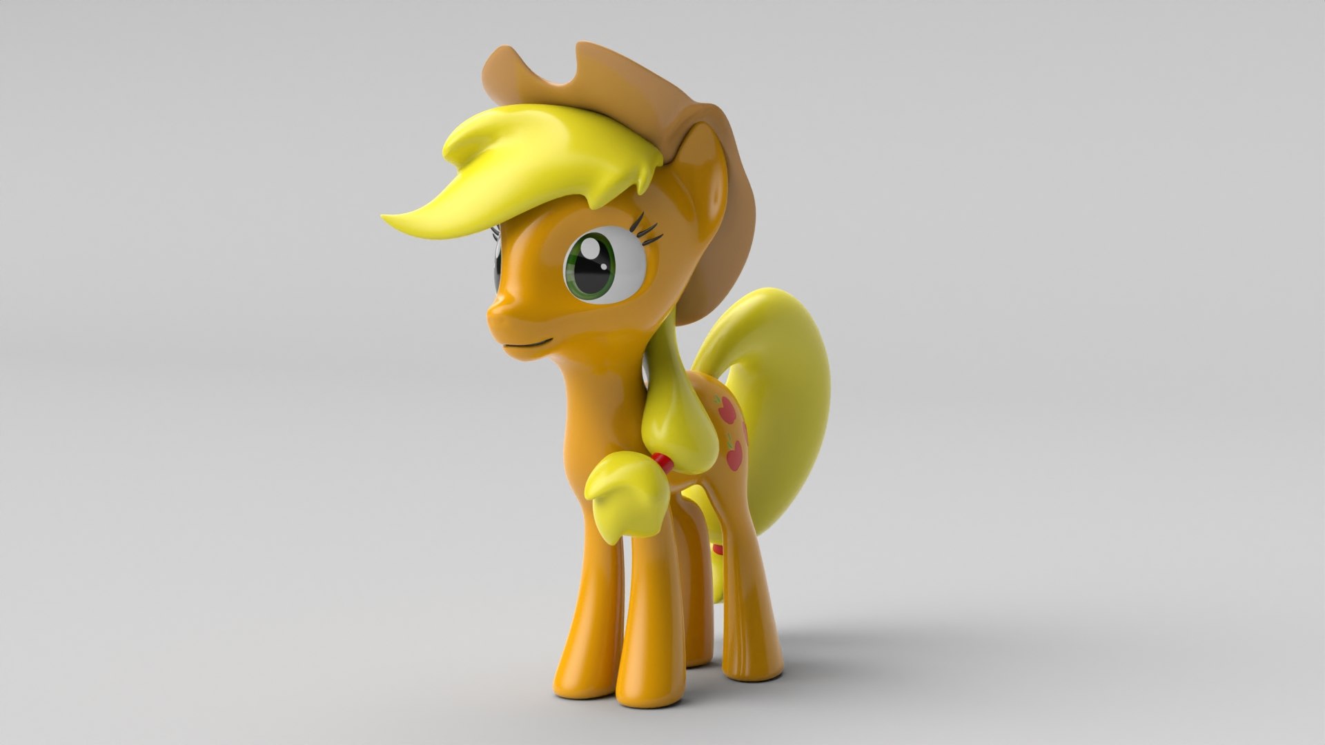 3D Applejack Pony - TurboSquid 2009054