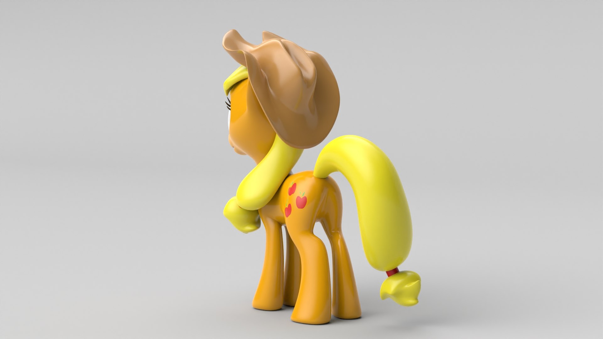 3D Applejack Pony - TurboSquid 2009054