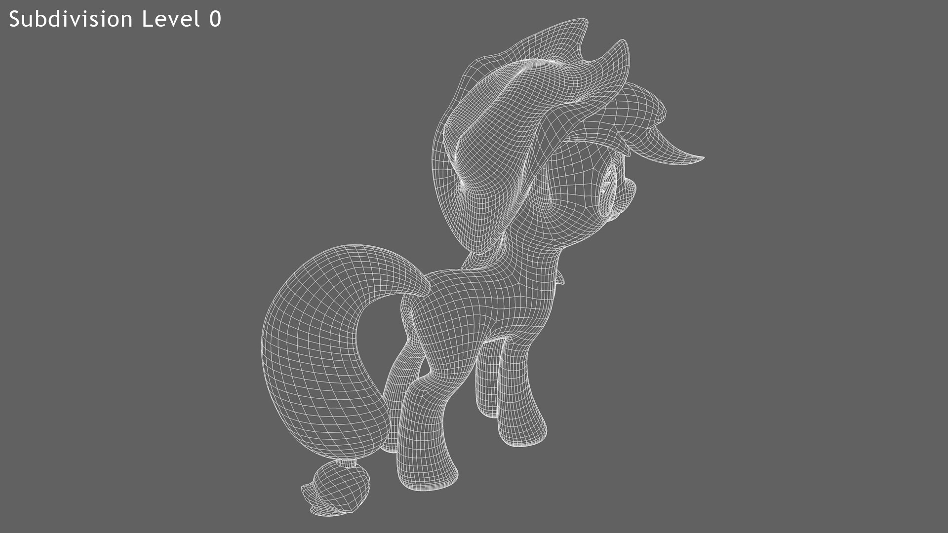 3D Applejack Pony - TurboSquid 2009054