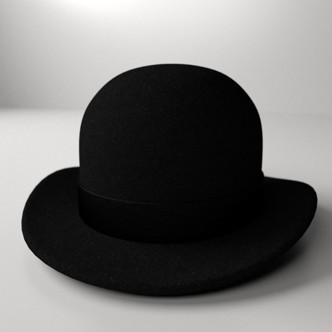 3d Bowler Hat Model