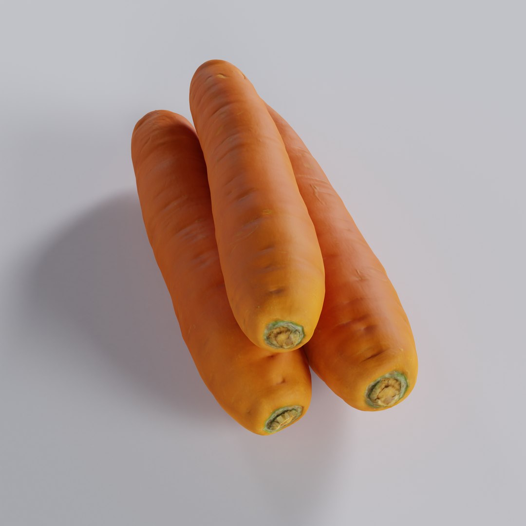 Carrot 3D Model - TurboSquid 1826776