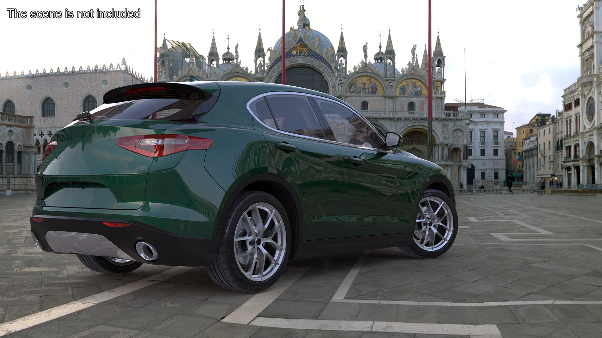 3D Modern Urban Green Crossover Rigged Model - TurboSquid 2382521