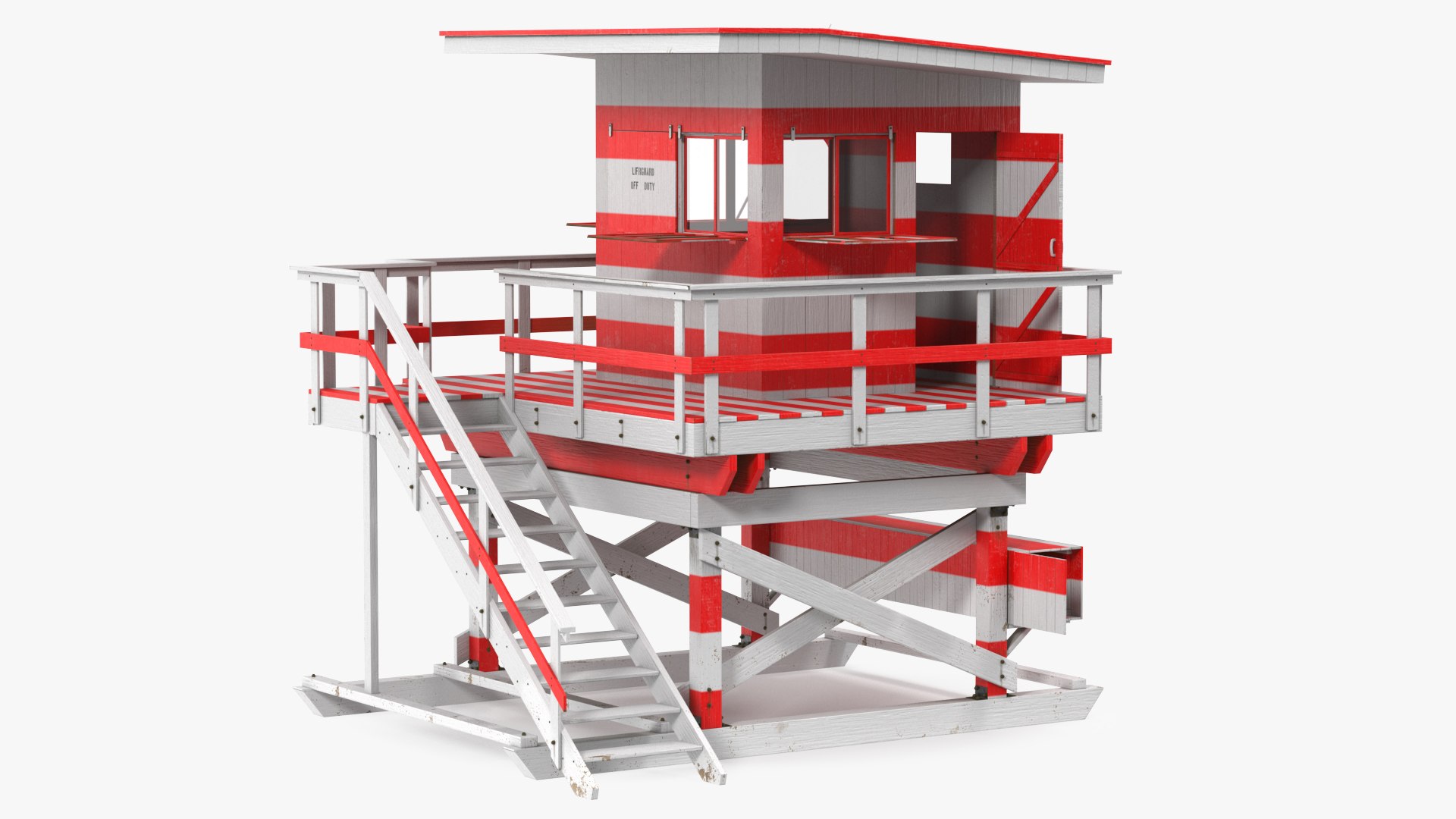 3D Beach Lifeguard Tower - TurboSquid 1734567