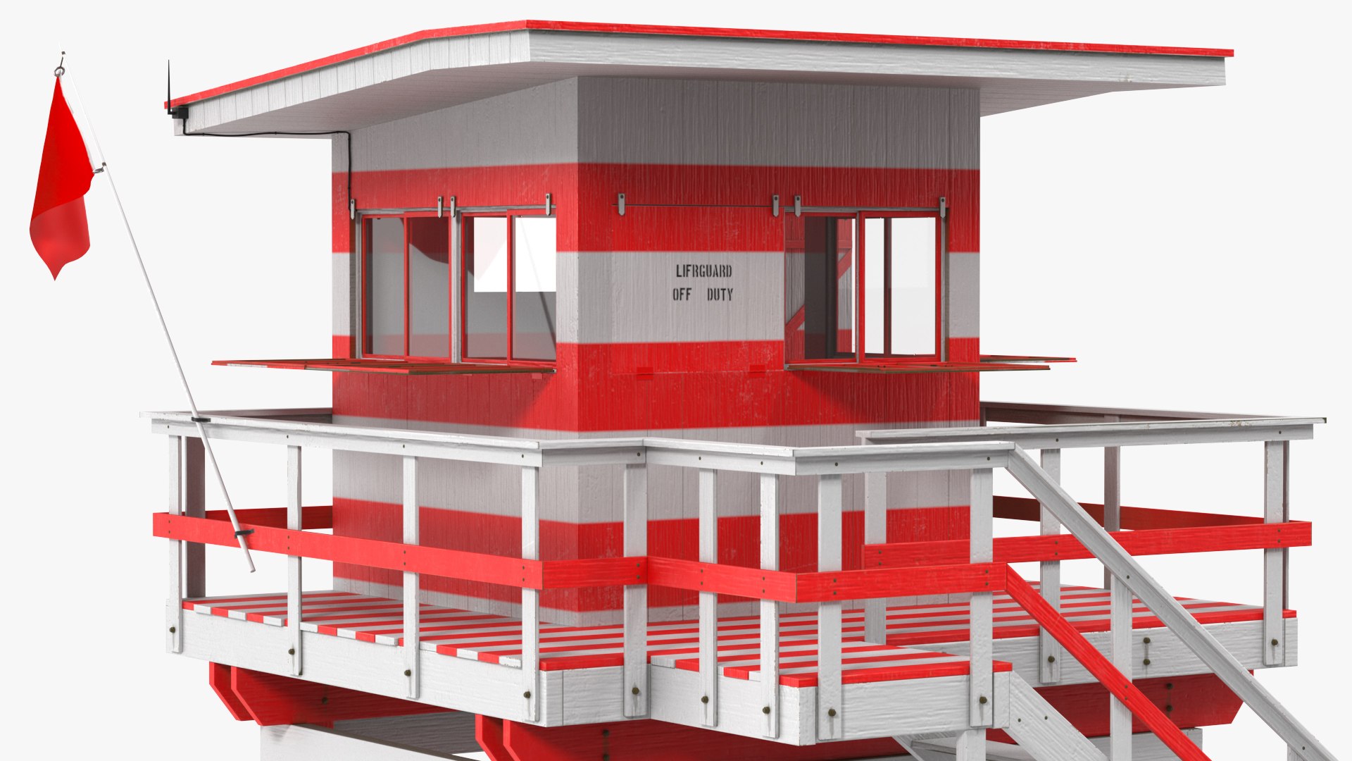 3D Beach Lifeguard Tower - TurboSquid 1734567
