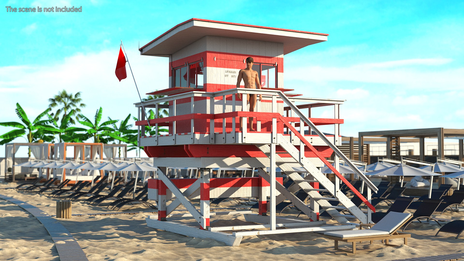 3D Beach Lifeguard Tower - TurboSquid 1734567