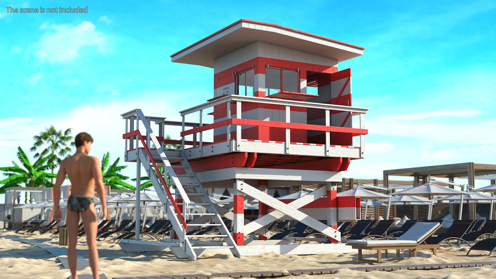 3D Beach Lifeguard Tower - TurboSquid 1734567
