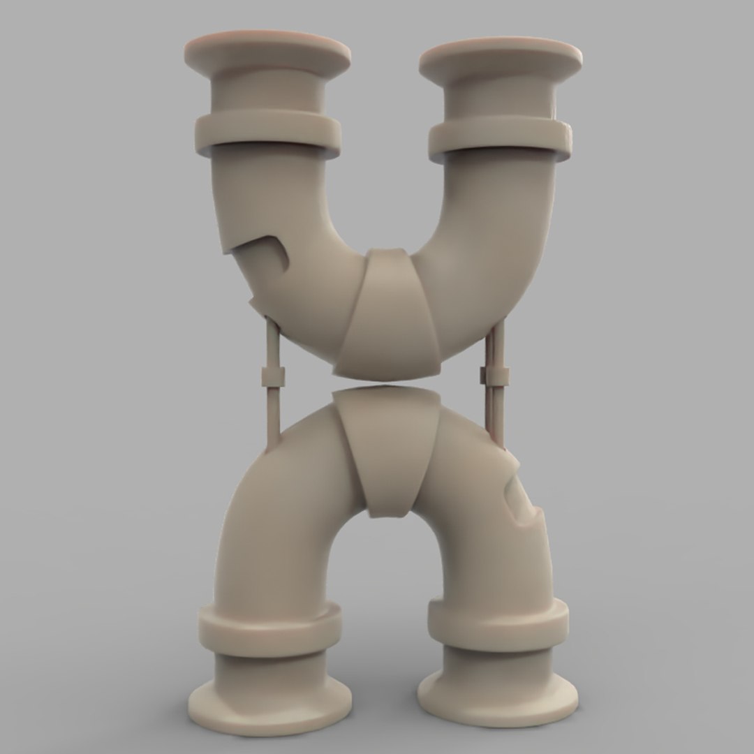 3D Model H Font - TurboSquid 1548460