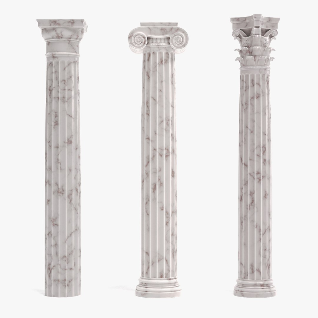 Columns Pbr 3D - TurboSquid 1380011