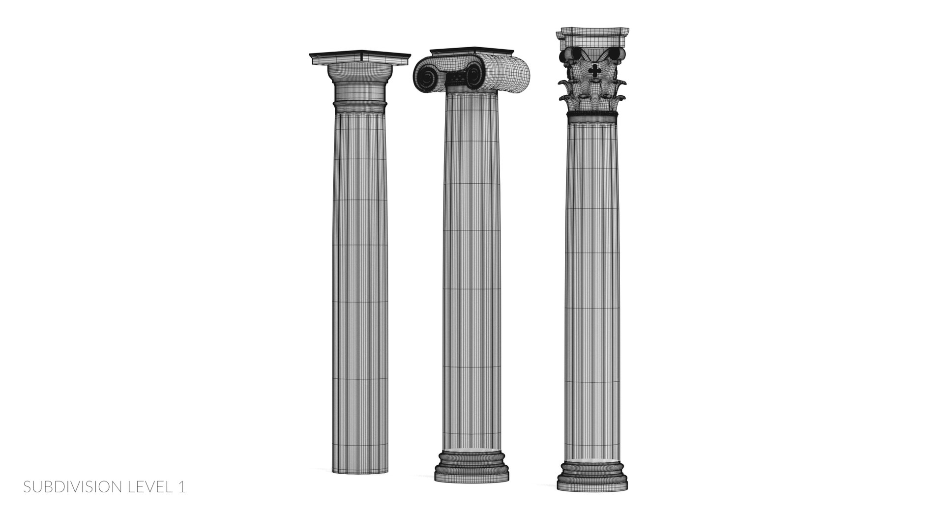 Columns Pbr 3D - TurboSquid 1380011