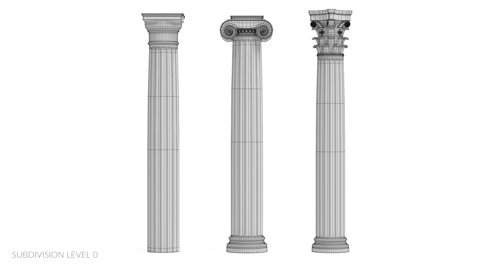 Columns Pbr 3D - TurboSquid 1380011