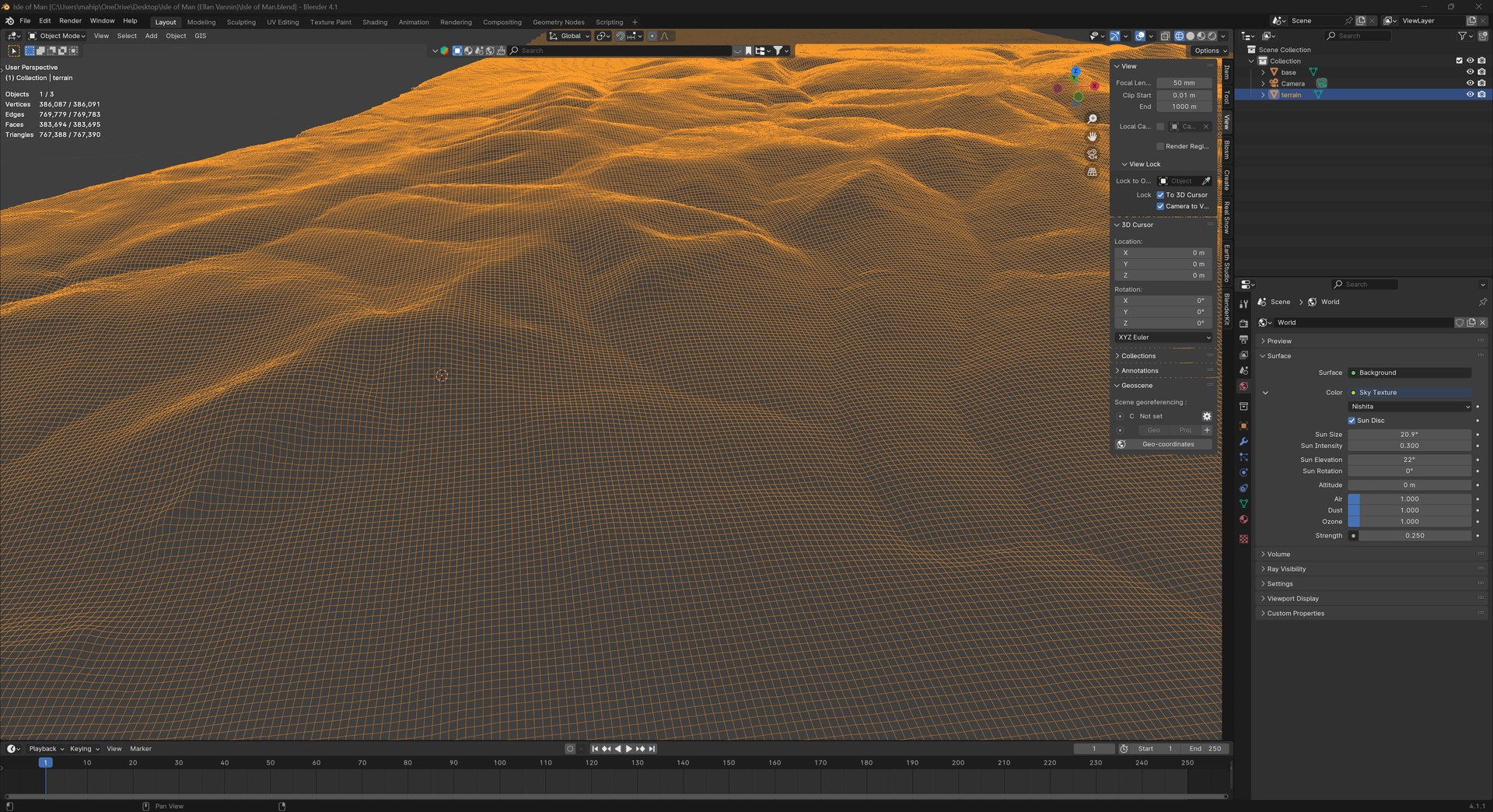 Isle Of Man Ellan Vannin Terrain Map 3D Model - TurboSquid 2336189