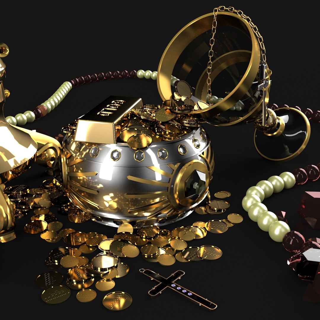 Gold Silver 3D Model - TurboSquid 1332258