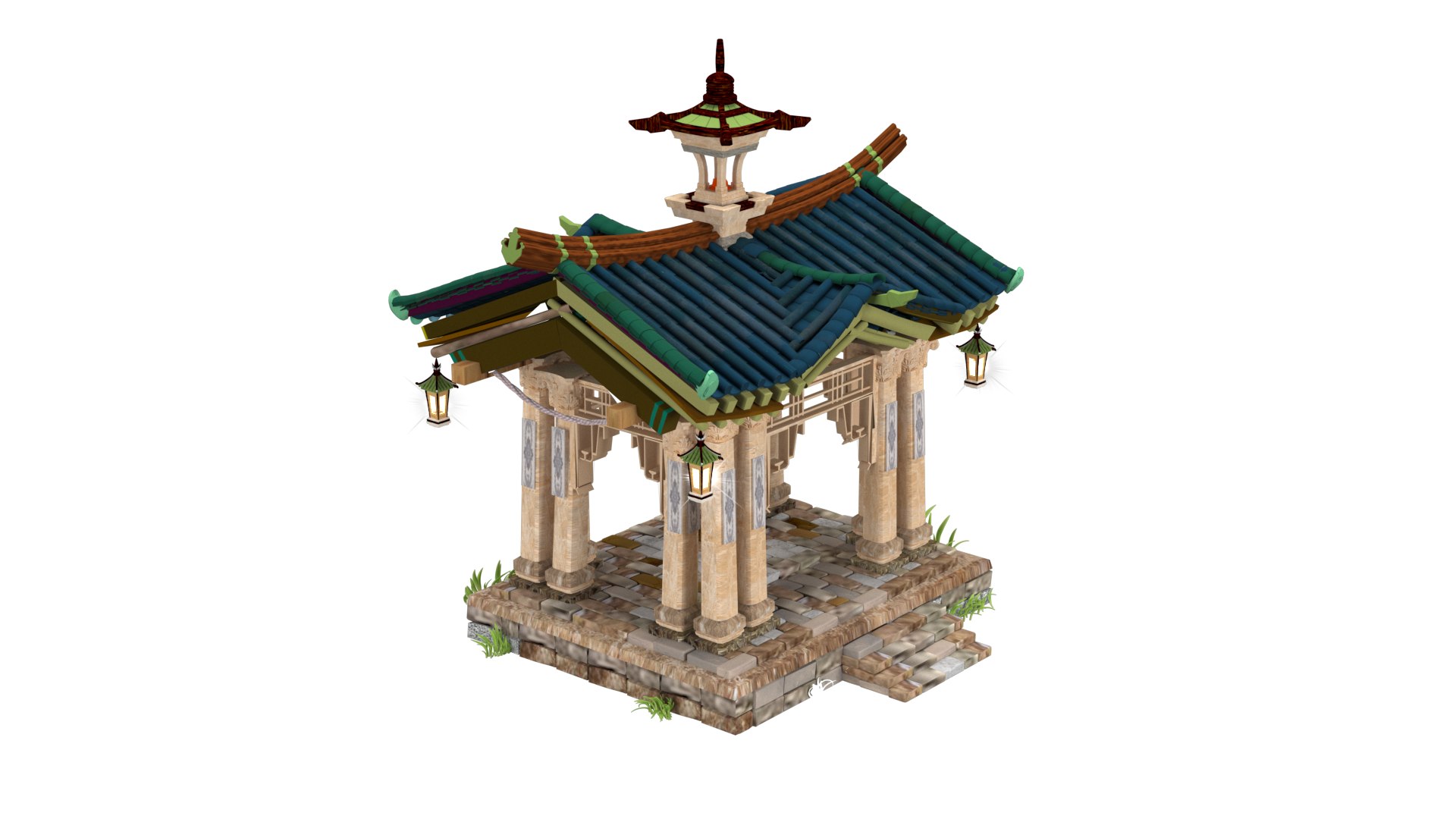 Japanese Pagoda 3D Model High-poly 3D Model - TurboSquid 2345753