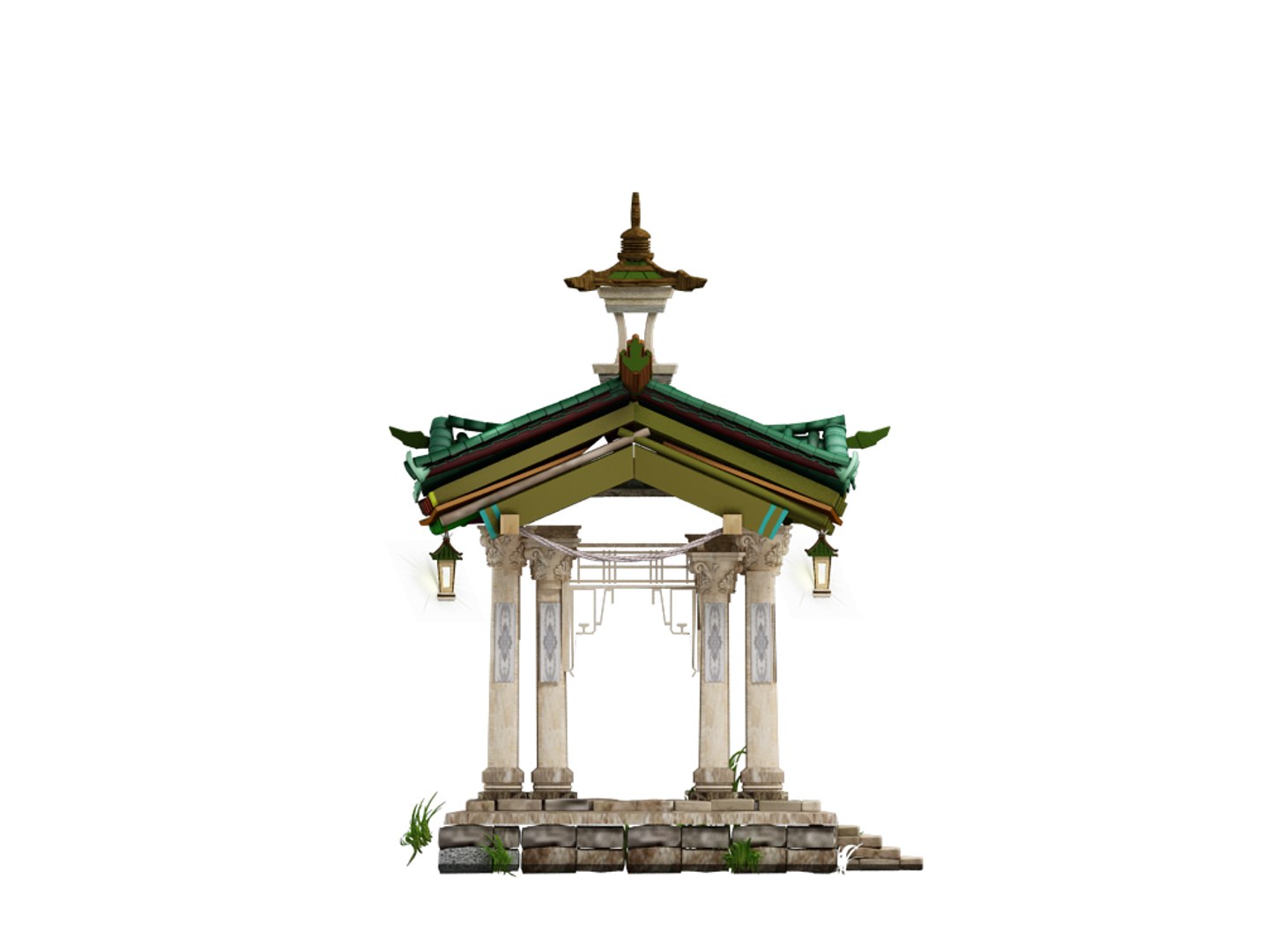 Japanese Pagoda 3D Model High-poly 3D Model - TurboSquid 2345753