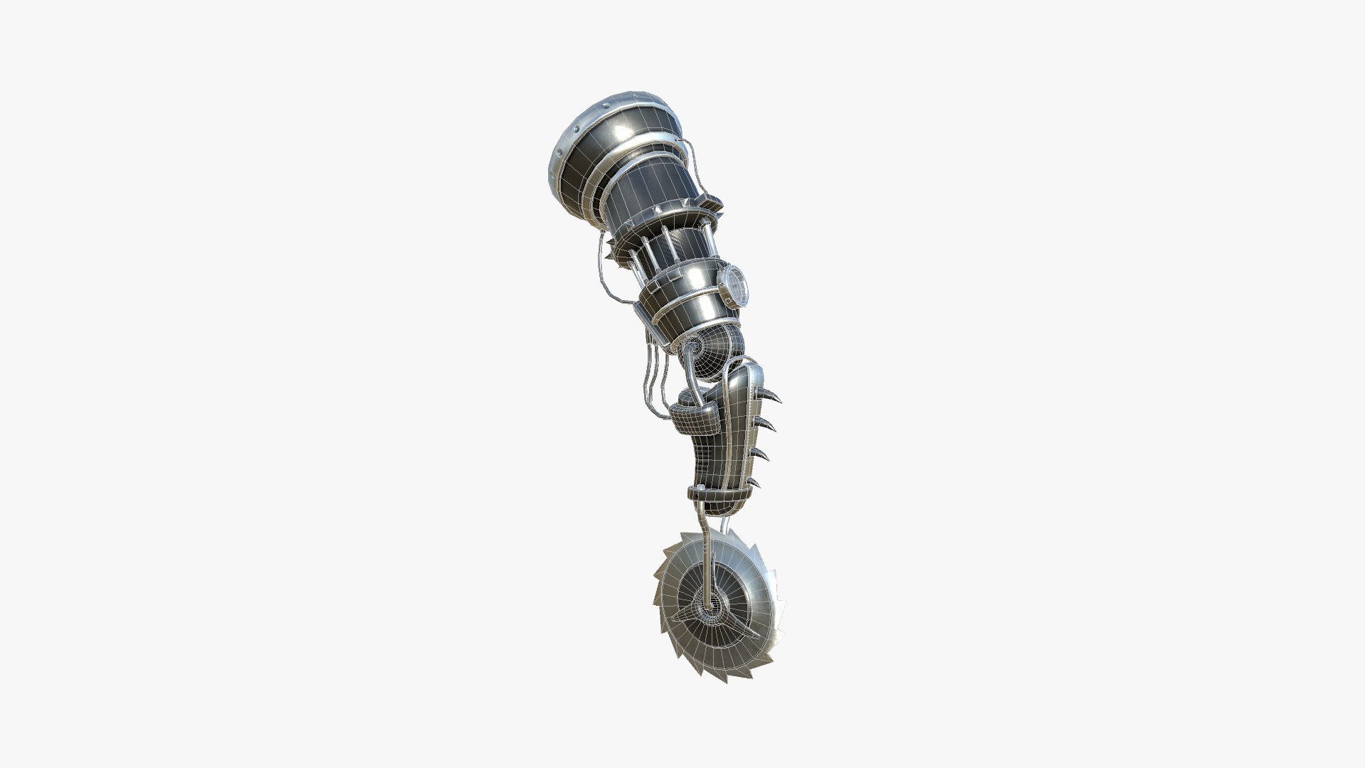 Robotic Arm A01 Dark Steel - Character Design SciFi 3D - TurboSquid 2104944