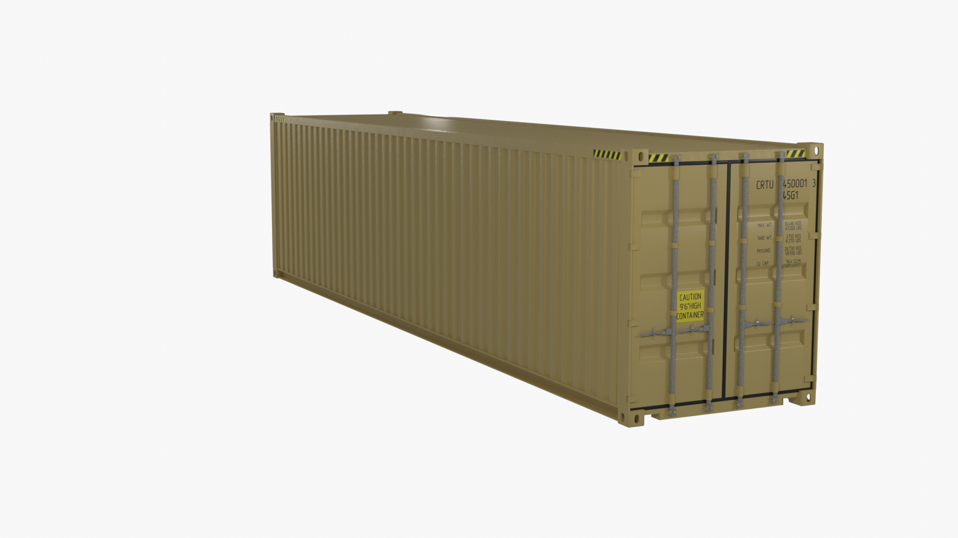 3D Model Container 40ft HQ - TurboSquid 2033482