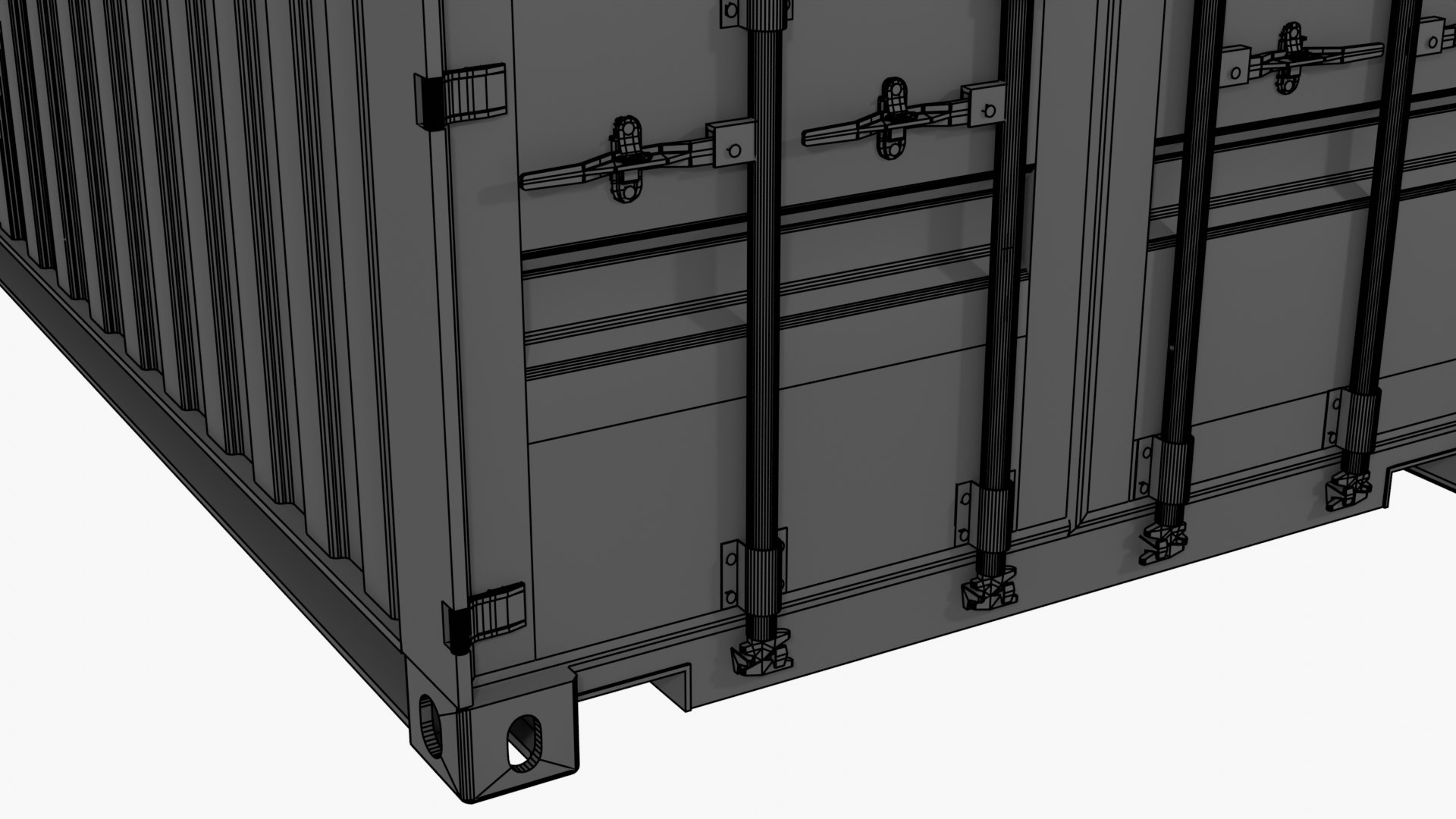 3D Model Container 40ft HQ - TurboSquid 2033482