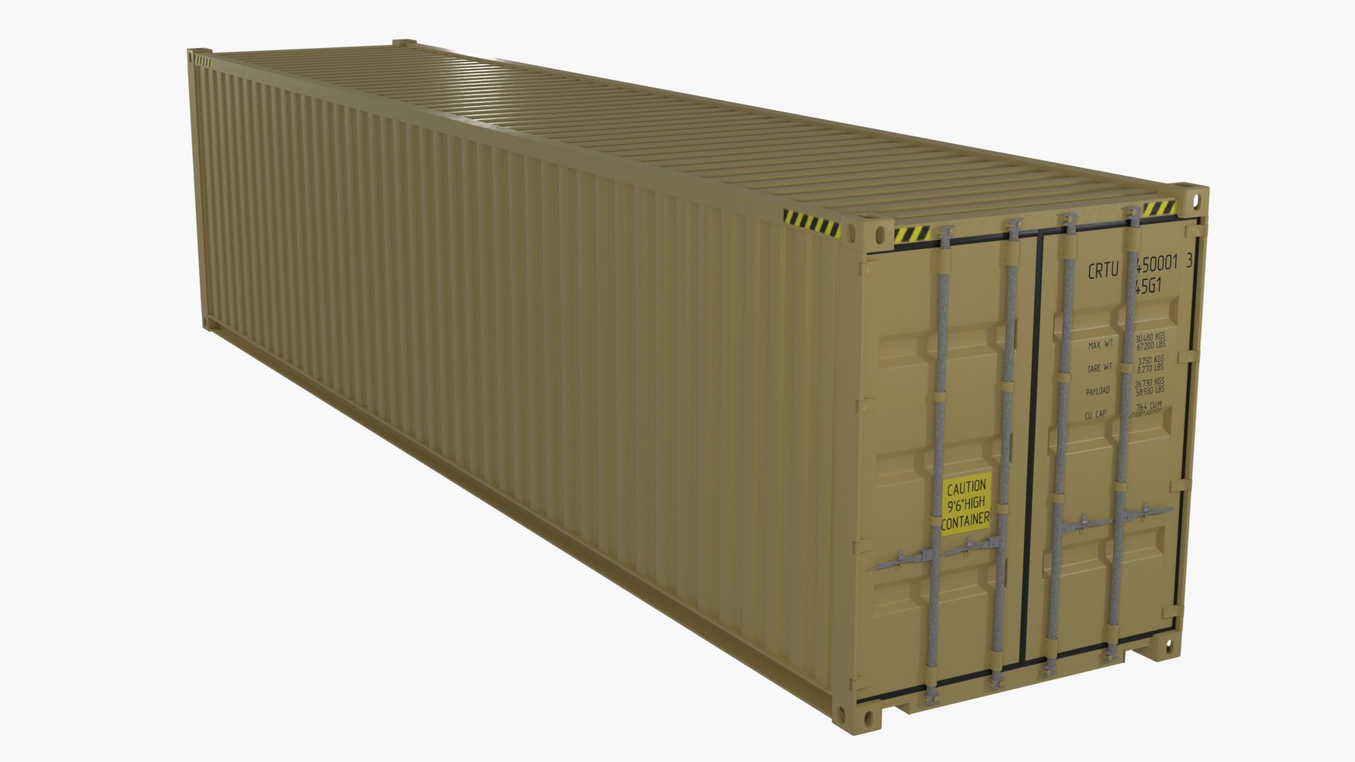 3D Model Container 40ft HQ - TurboSquid 2033482