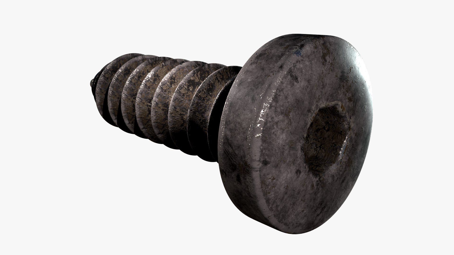 3D Rusted Screw - TurboSquid 1759260