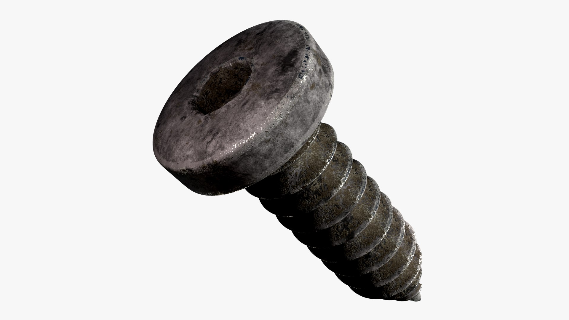 3D Rusted Screw - TurboSquid 1759260